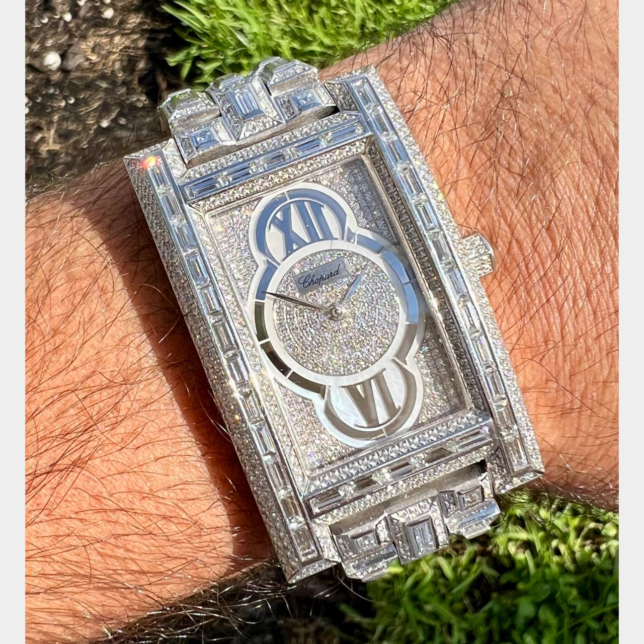 CHOPARD Classique Femme 18K White Gold Original Diamond Watch - Jewelry ...