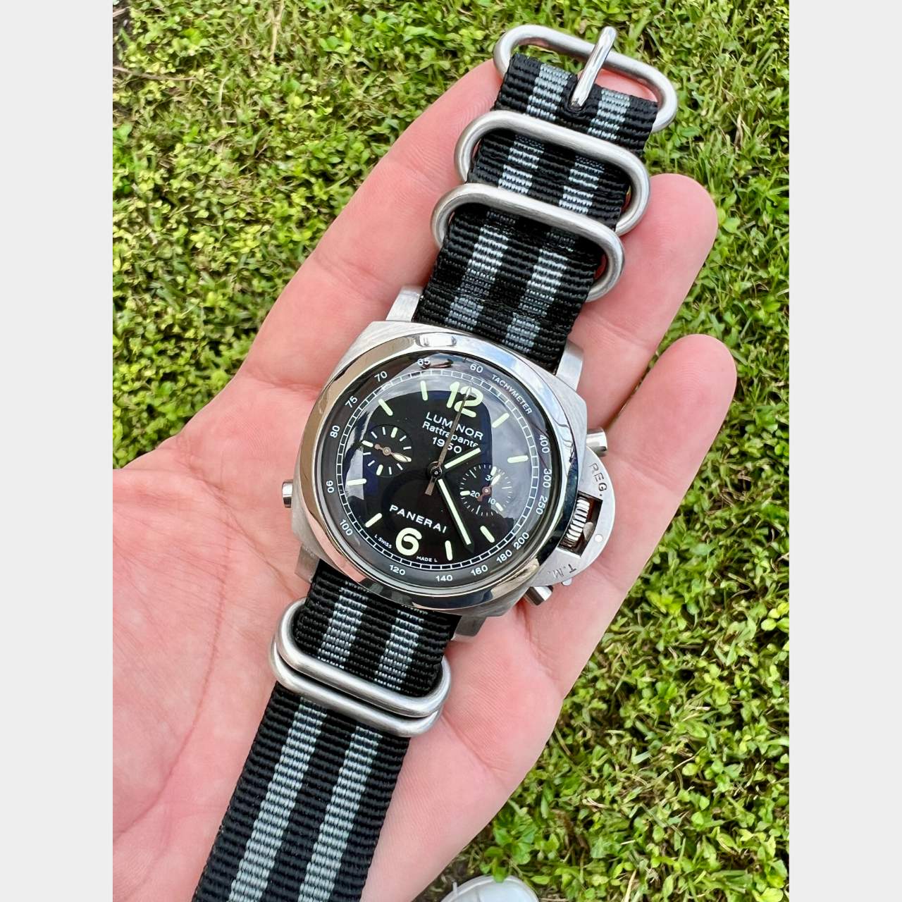 PANERAI Luminor 1950 Rattrapante Chronograph Watch - Jewelry World