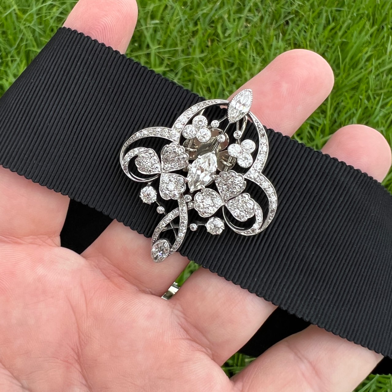 Art Deco Platinum Diamond Choker Necklace – Jewelry Reserve