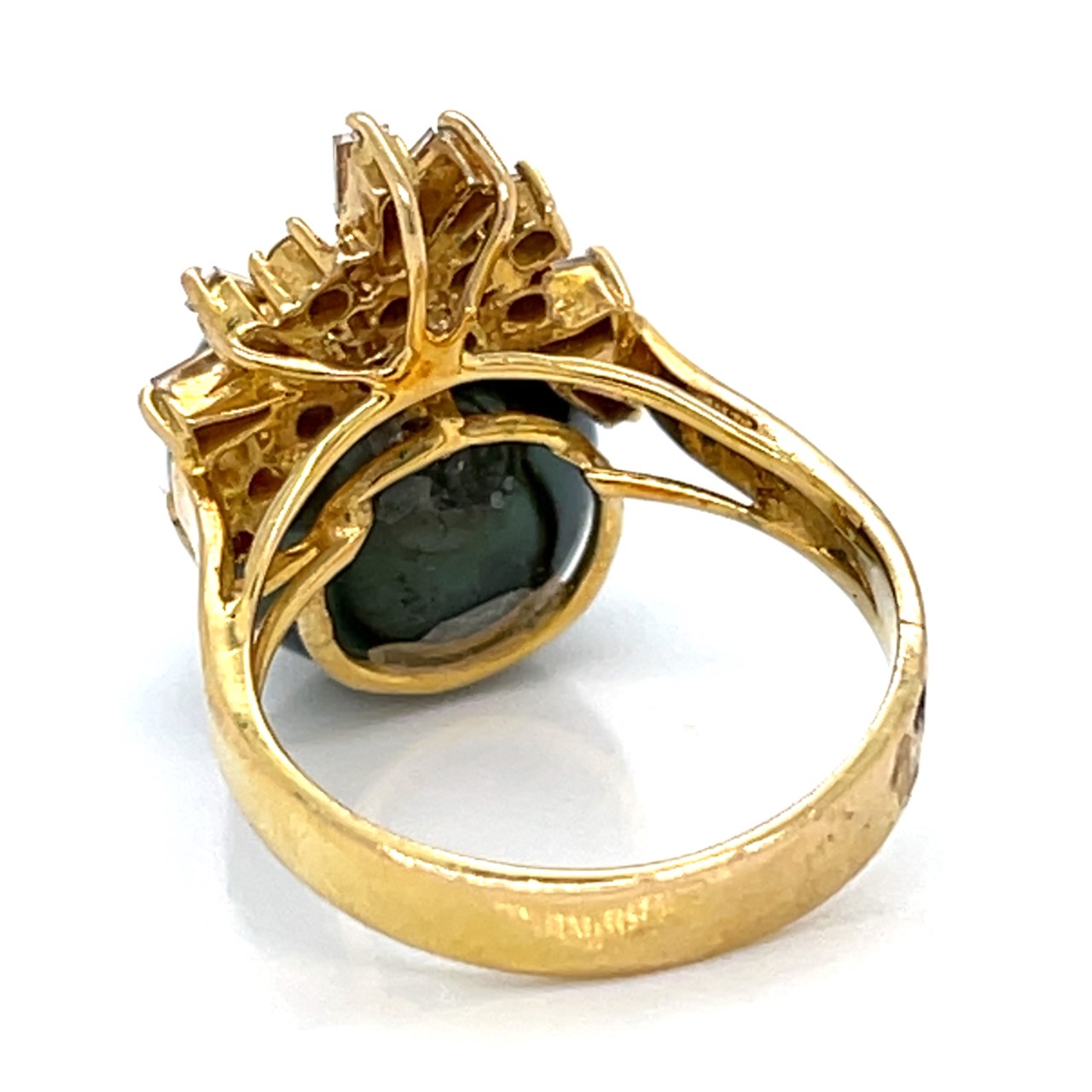 14K Yellow Gold South Sea Pearl & Diamond Ring – Jewelry Reserve
